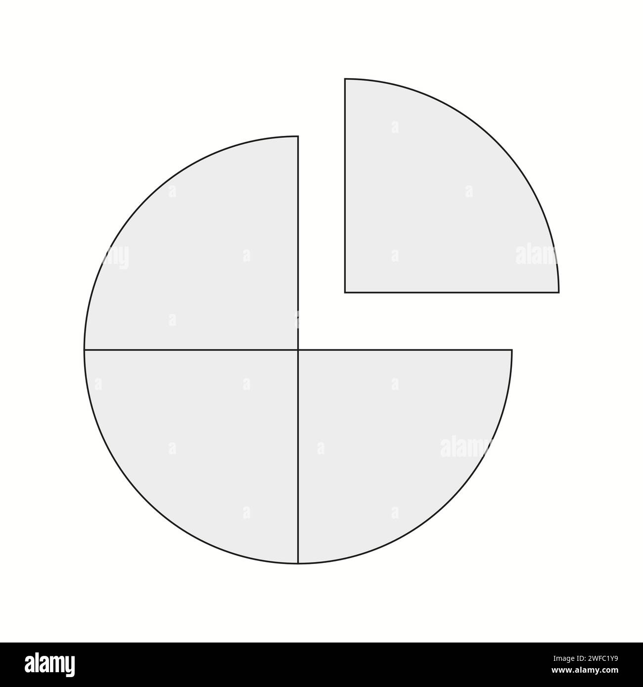 Part of blue circle. Infographic ring. Process chart. Cycle diagram ...