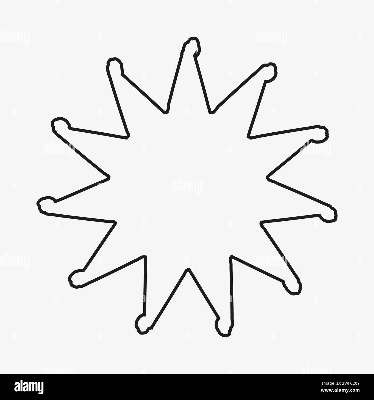 Paper windmill toy silhouette. Isolated flat icon. Line stroke design ...
