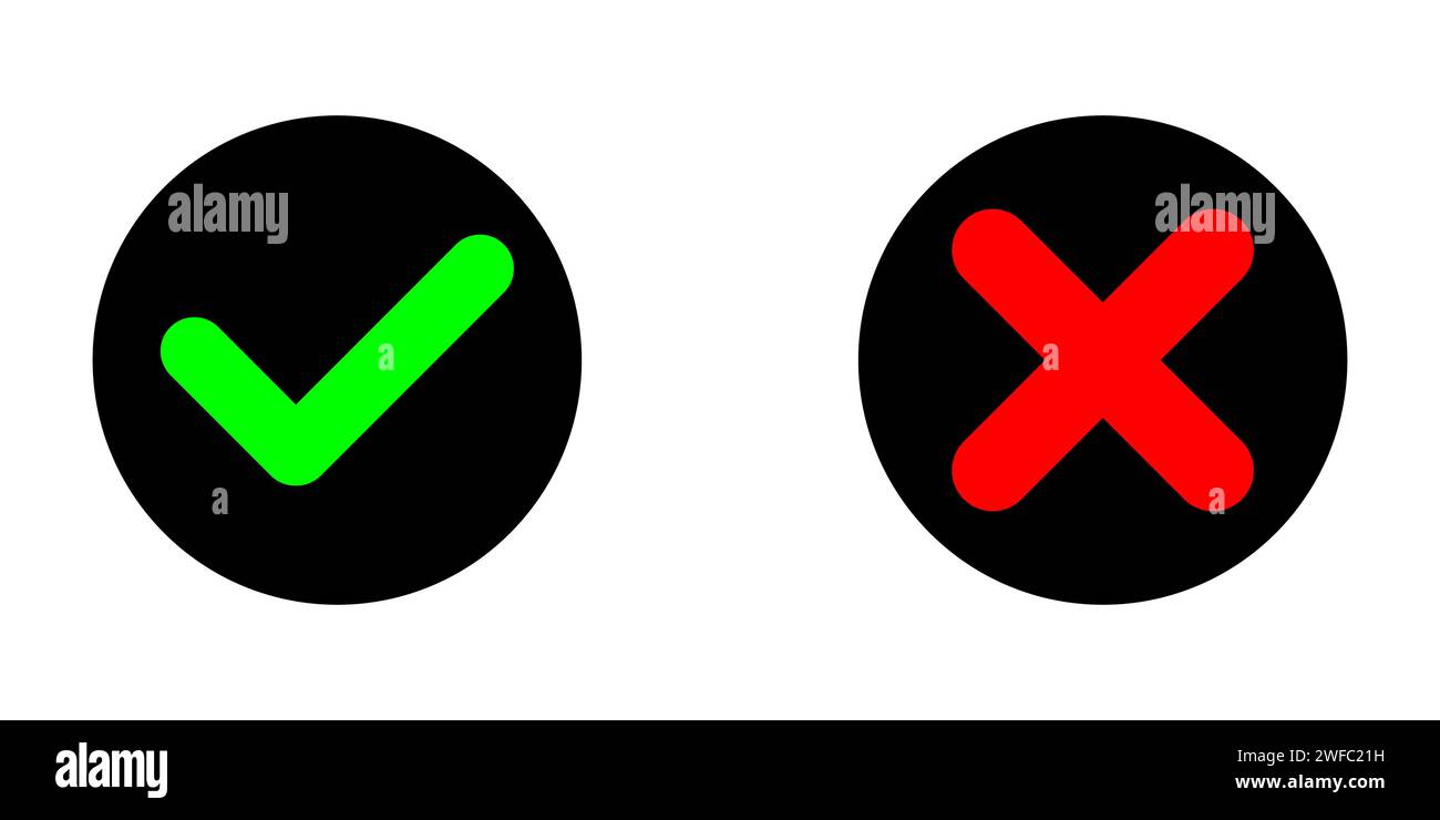 Check mark accept icon image hi-res stock photography and images - Alamy