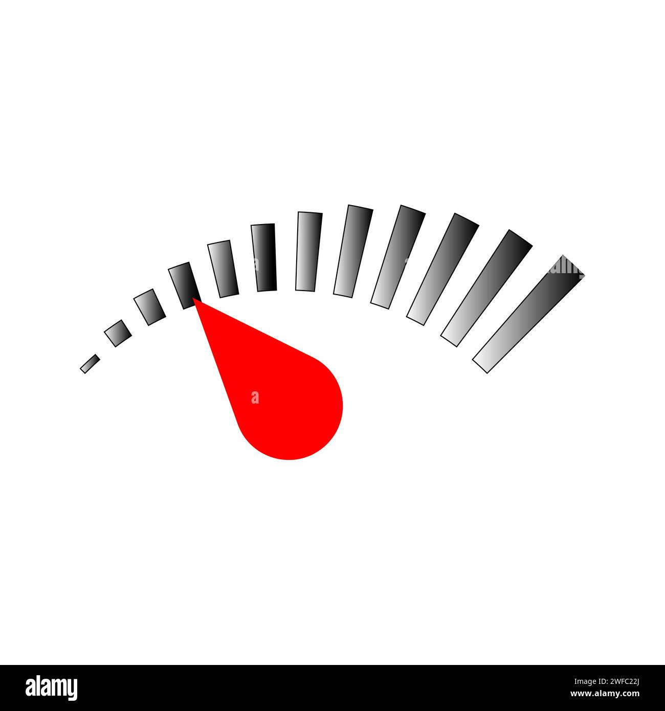 Icon with arrow speedometer. High speed. Speed dial indicator. Vector illustration. Stock image ...