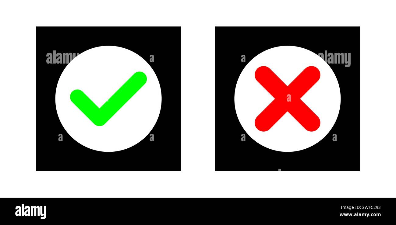 Check mark accept icon image hi-res stock photography and images - Alamy