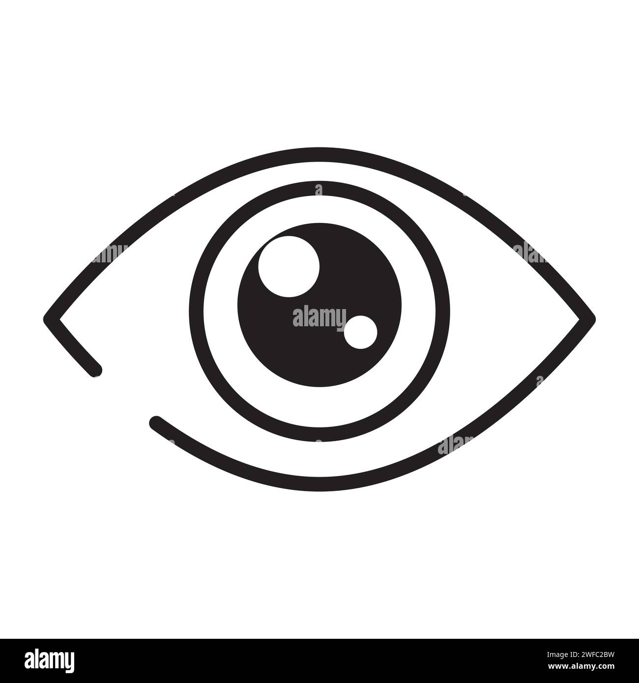 Eye icon. Business sign. Outline silhouette. Web element. Medicine ... Eye icon. Business sign. Outline silhouette. Web element. Medicine ...
