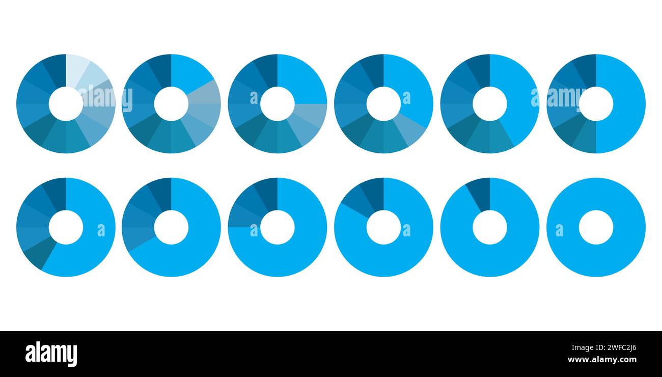 Part of blue circle. Diagram icon. Business concept. Infographic ...