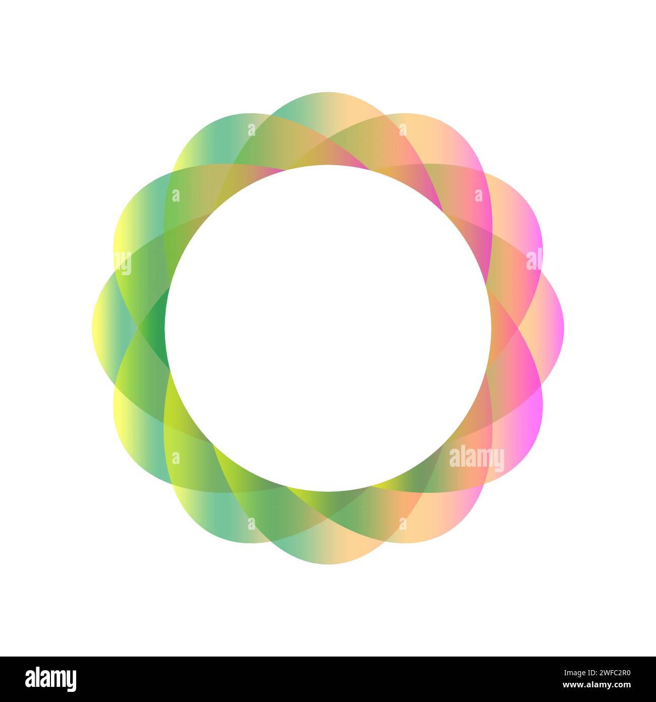 Circle geometric wreath. Design element. Geometric art. Vector illustration. Stock image. EPS 10 ...