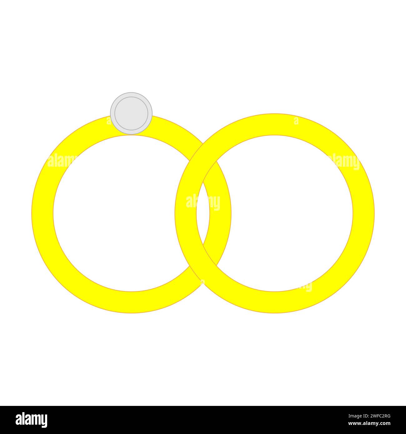 Wedding ring sign. Golden icon. Love symbol. Romantic background ...