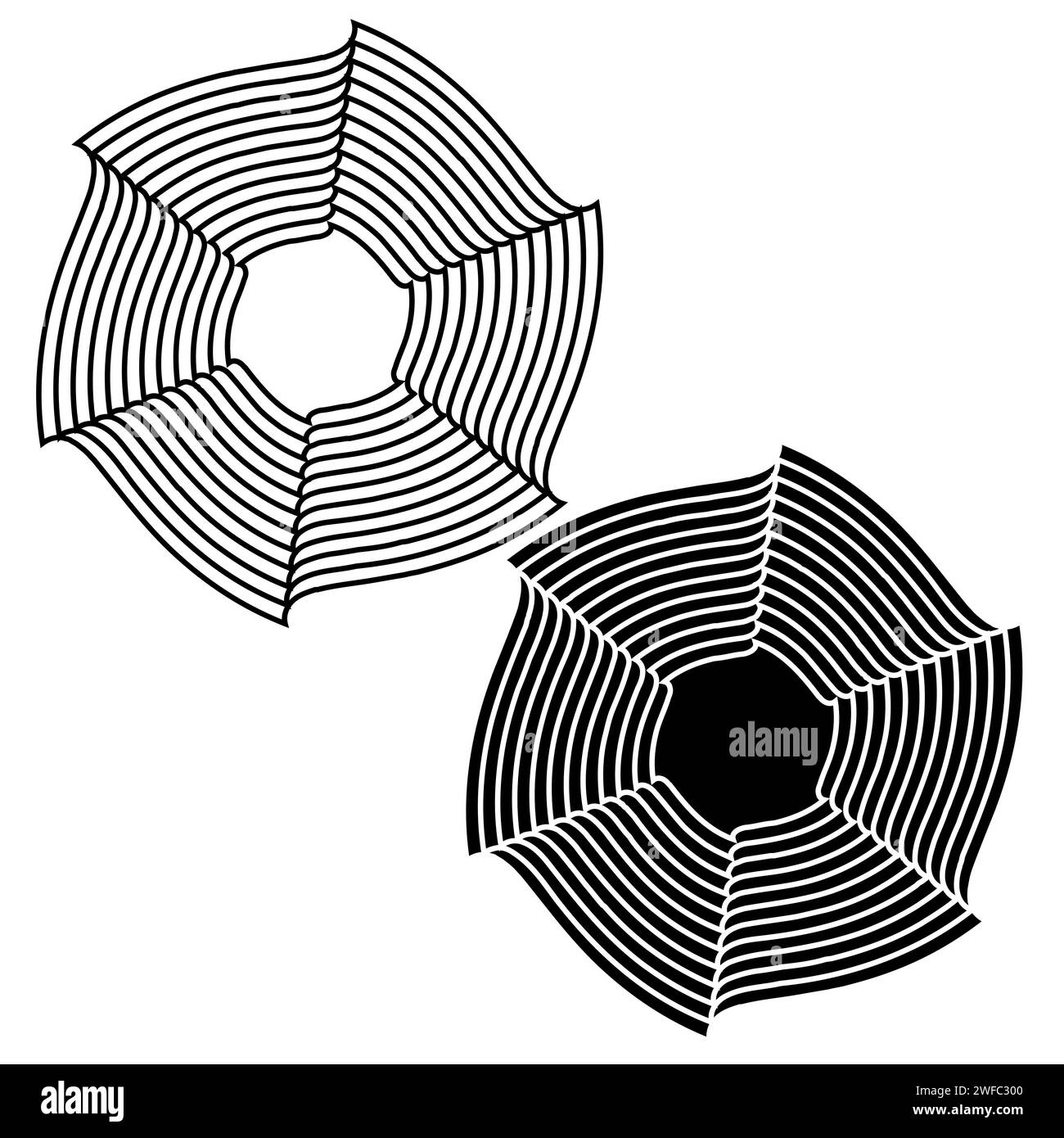 Flat icon with cobweb icons. Vector texture. Spider web line art ...