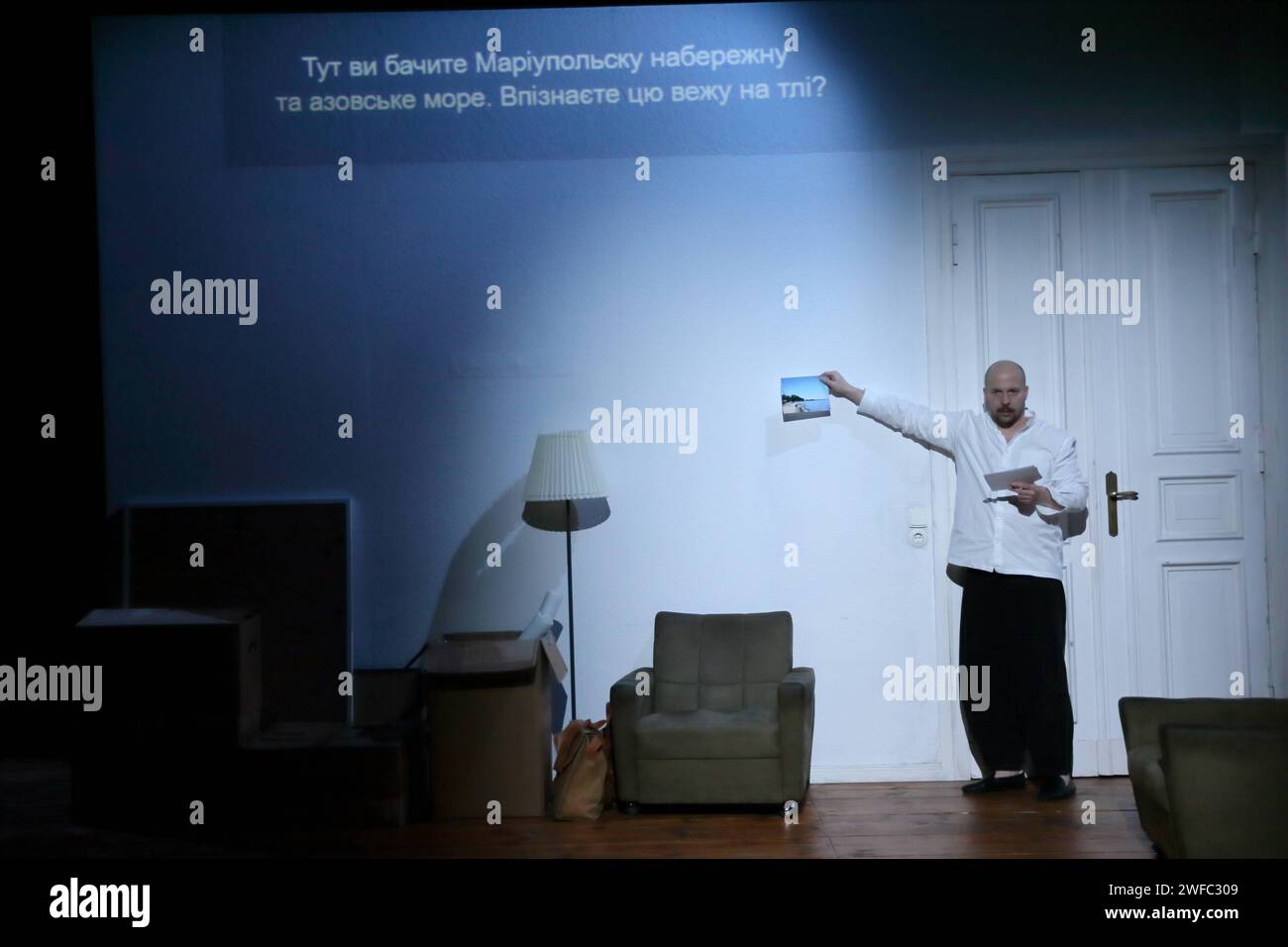 David Ruland als Lukas während der Fotoprobe für das Stück Postkarten ...