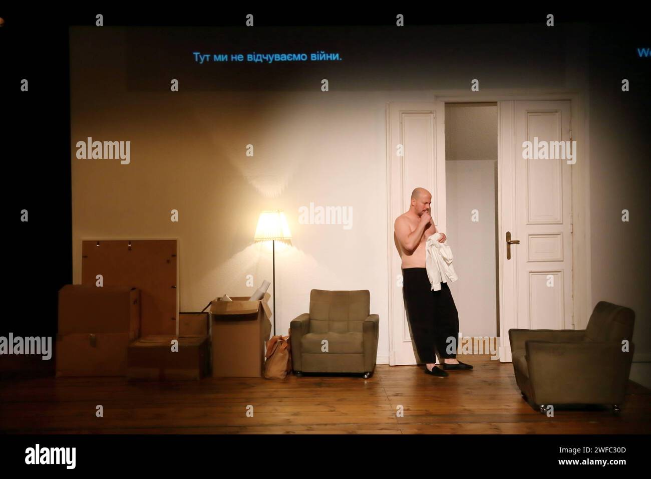 David Ruland als Lukas während der Fotoprobe für das Stück Postkarten ...