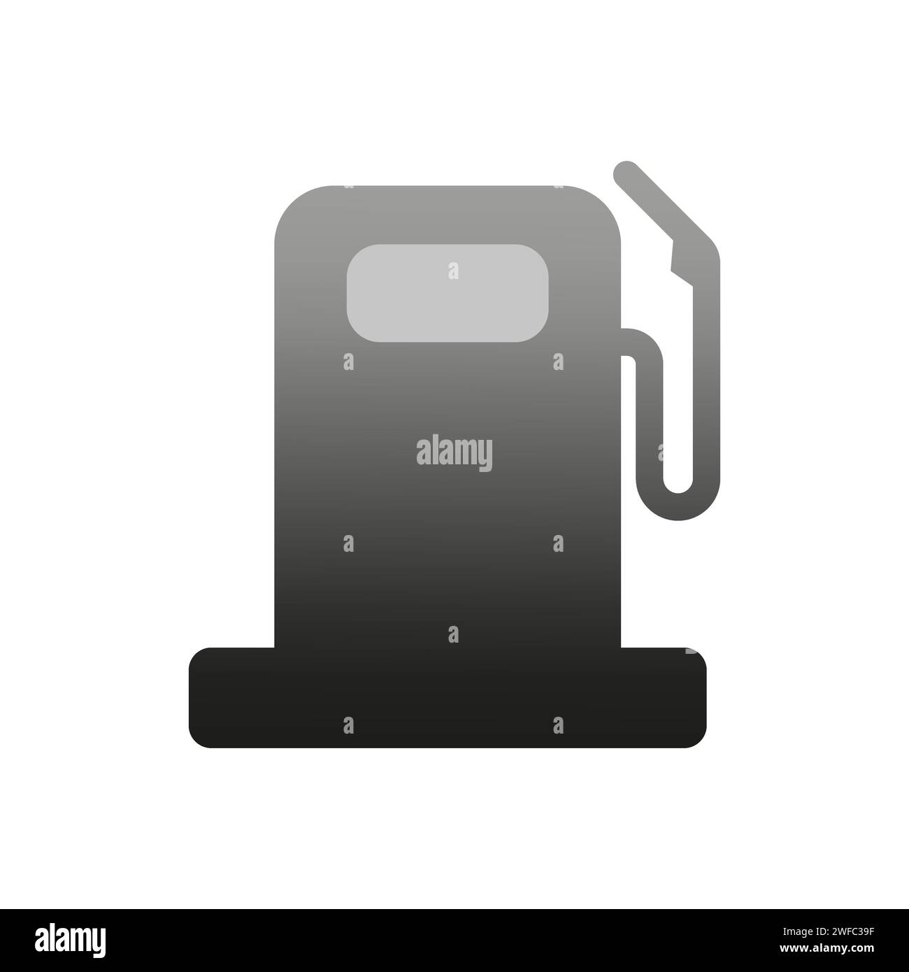 Flat refueling icon. Fossil car refueling petrol gas station. Vector ...