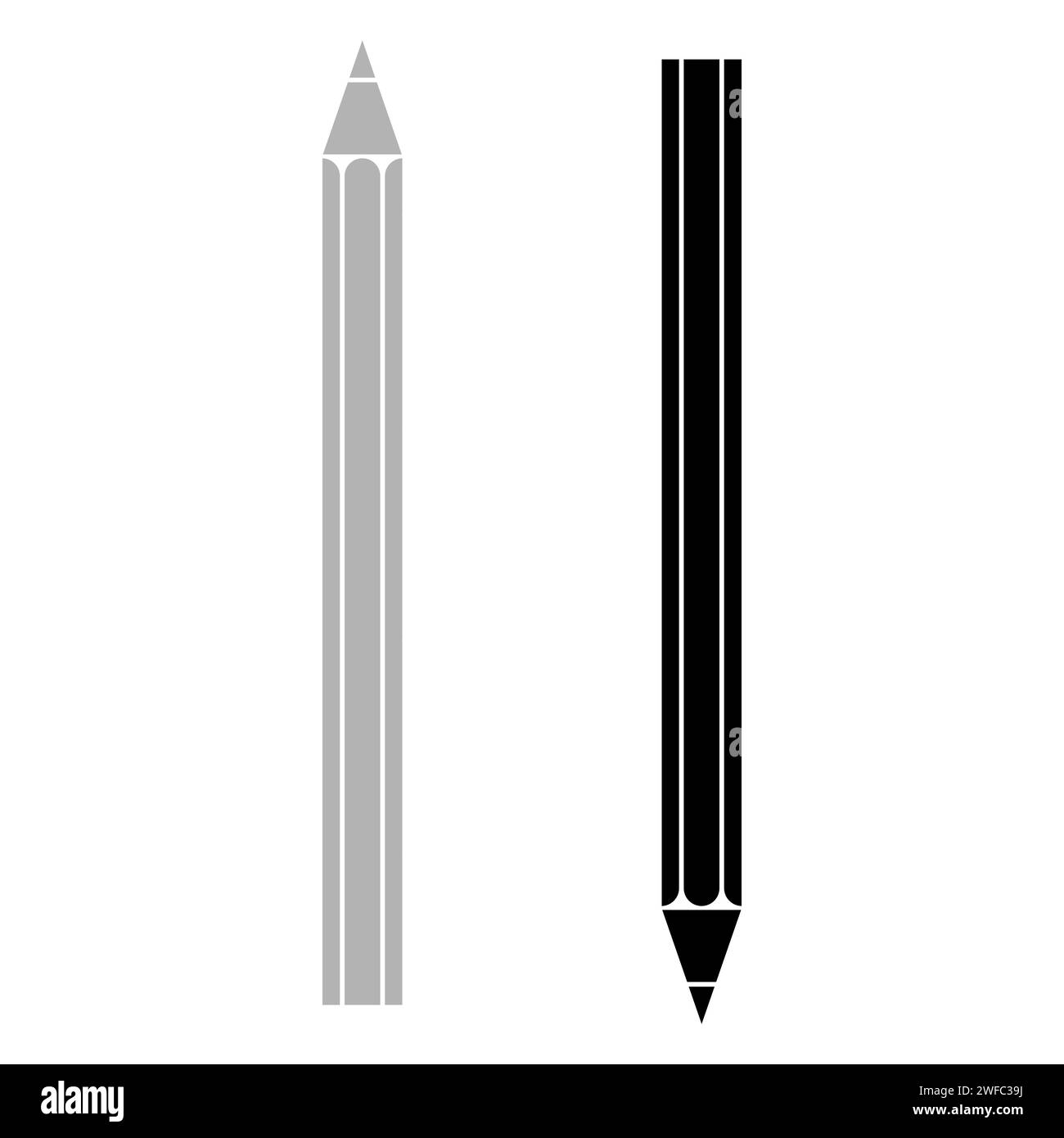 Pen icon. Lines art. Outline element. Flat style. Calligraphy design. Black silhouette. Vector ...