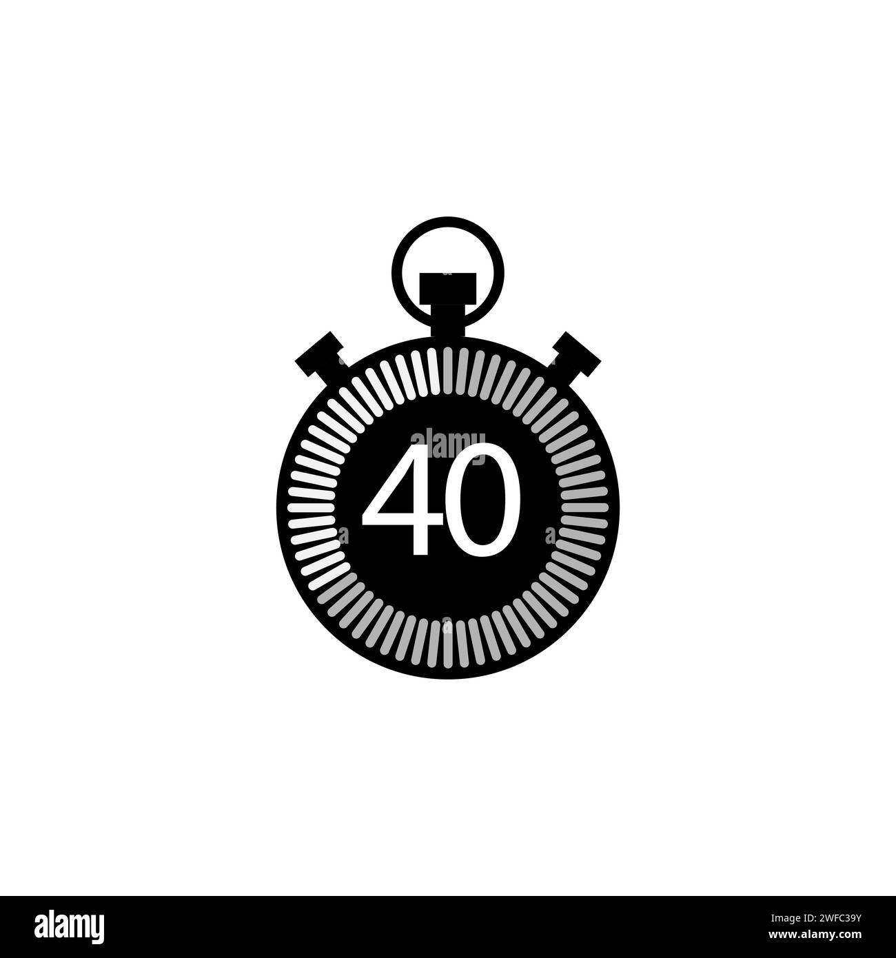 Stopwatch Icon 40 On White Background Stopwatch Icon Set Time Clock
