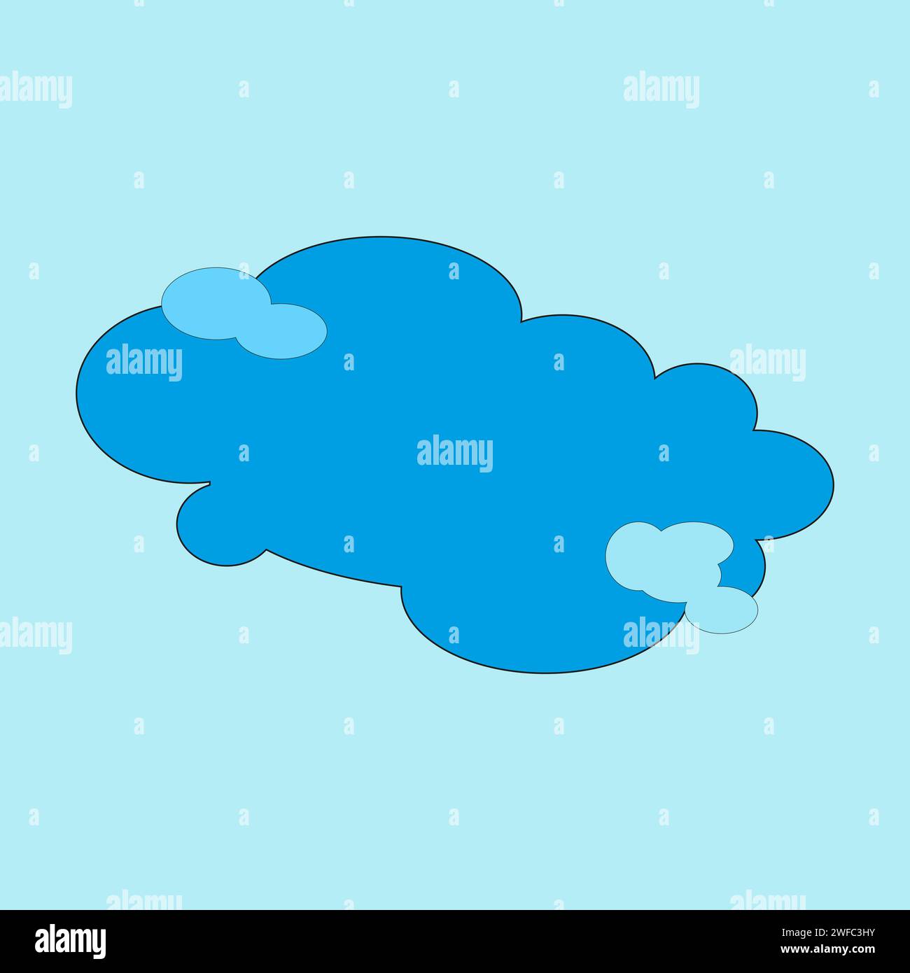 Dark blue cloud on Stock Vector Images - Alamy