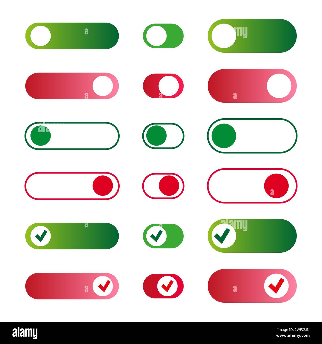 Set button on off on white background. Vector illustration. stock image. EPS 10 Stock Vector ...