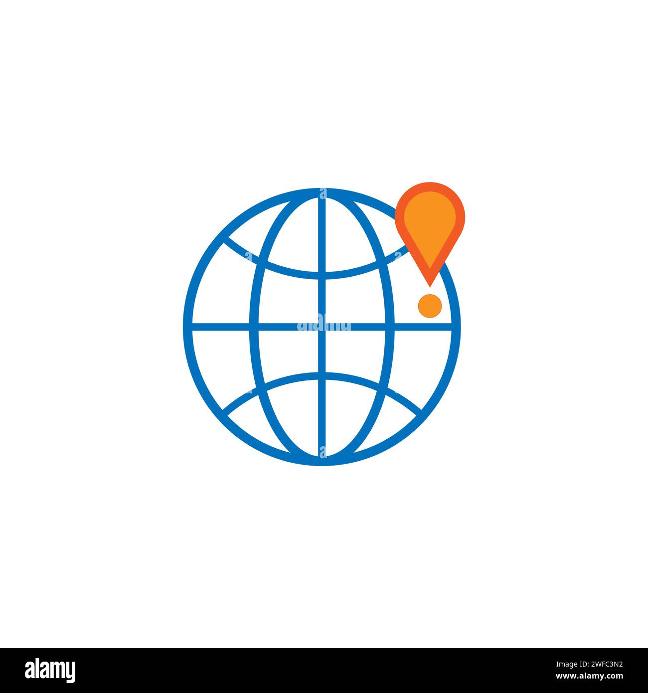 Planet earth icon, great design for any purposes. Internet ...