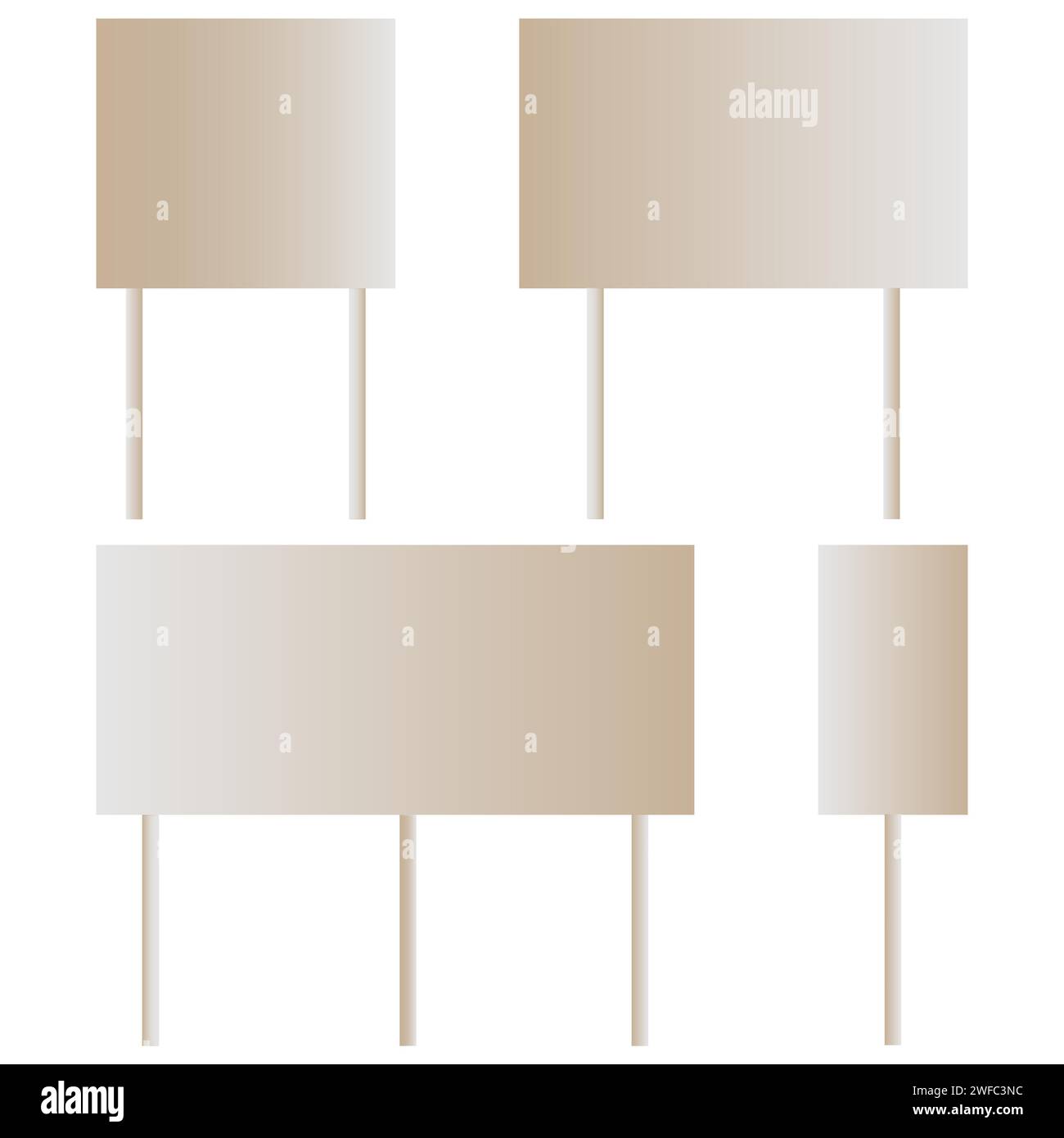 blank boards. Space travel. Empty highway. Vector illustration. Stock image. EPS 10 Stock Vector ...