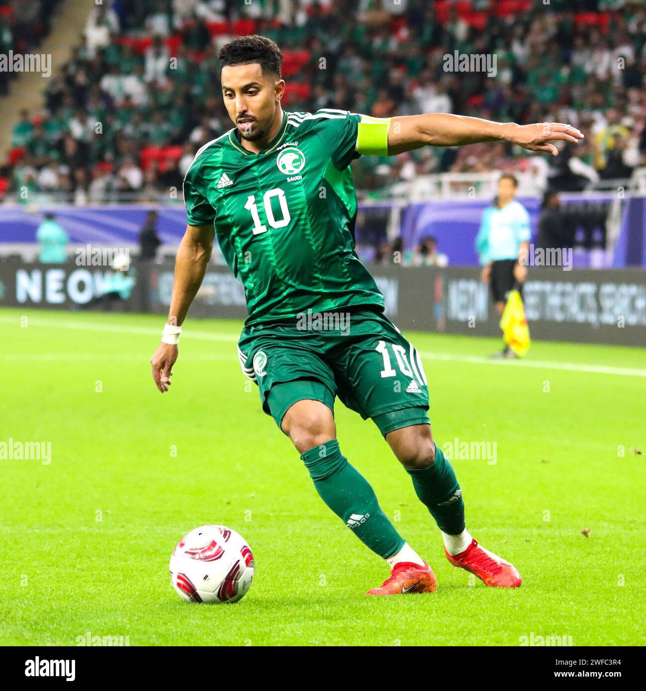 Doha, Qatar. 21st Jan, 2024. Salem Al-Dawsari of Saudi Arabia during ...