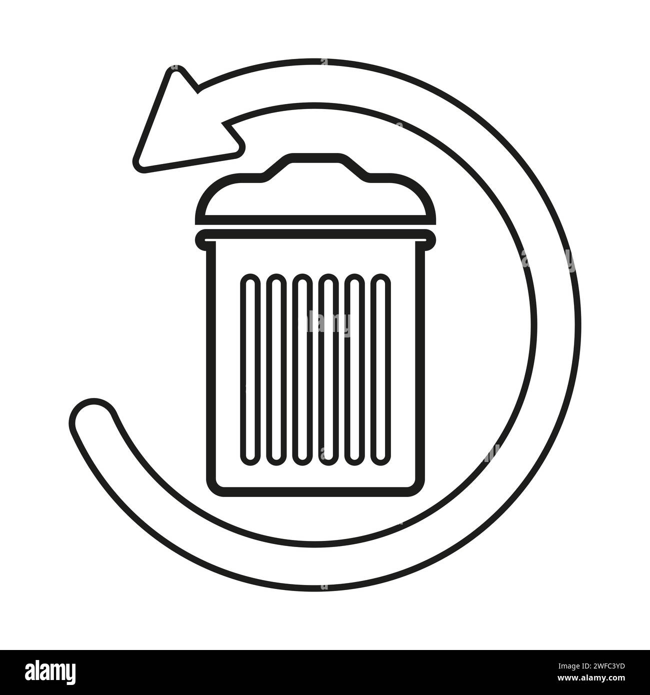 Delete flat white icons Cut Out Stock Images & Pictures - Alamy