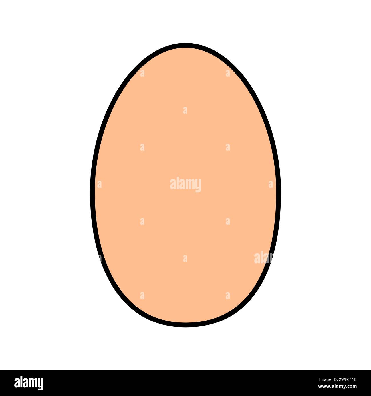 Whole egg icon. Classic breakfast. Food icon. Cartoon style. Comic art ...