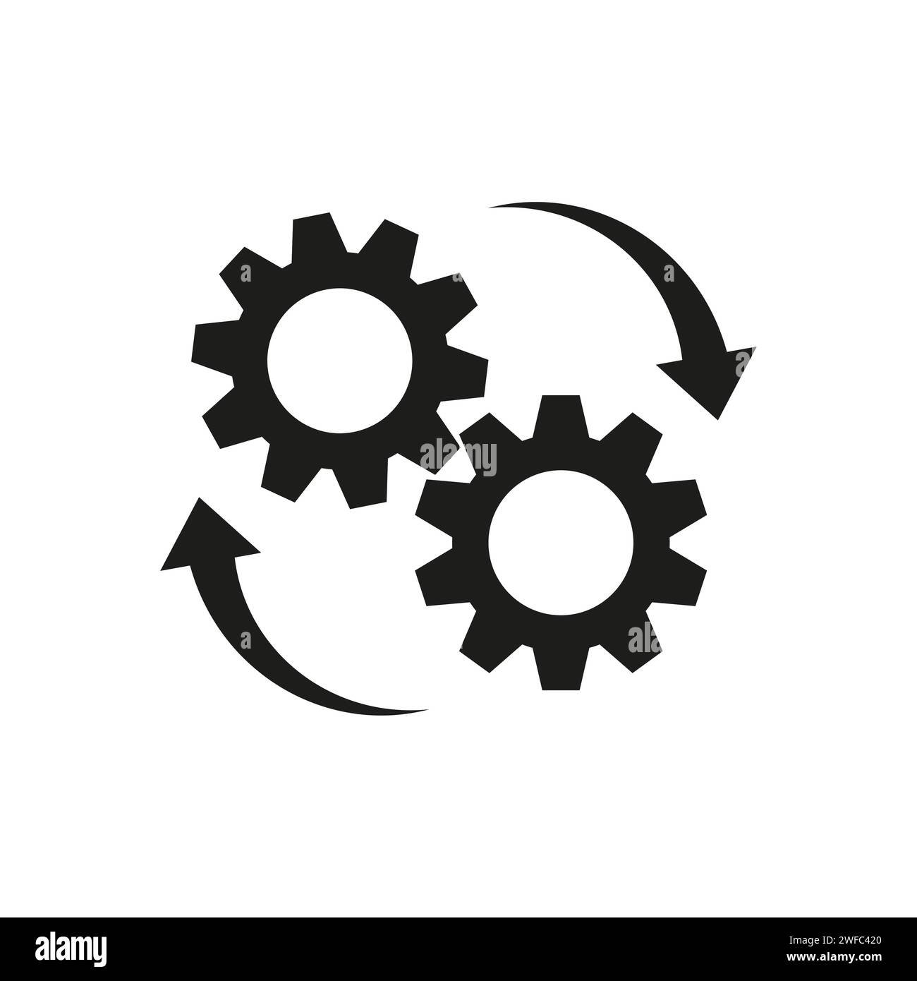 Cog making Stock Vector Images - Alamy