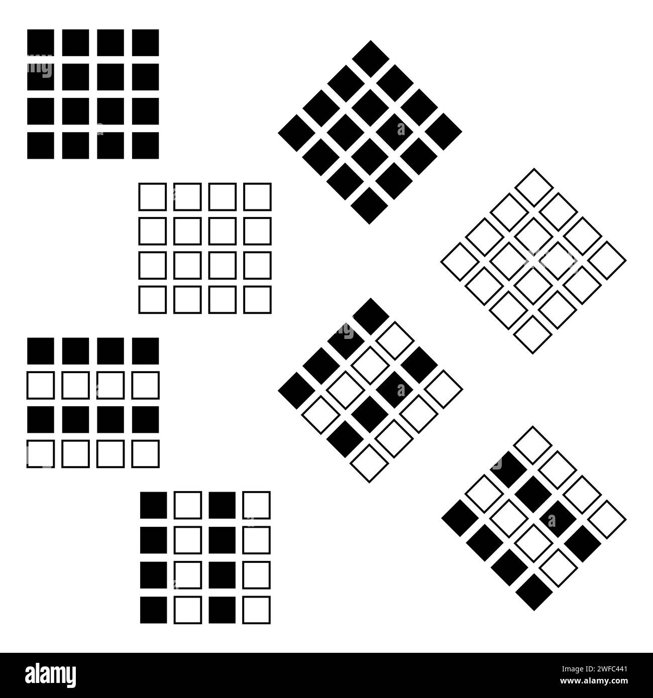 Squares Of Cubes Digital Technology Background Vector Illustration