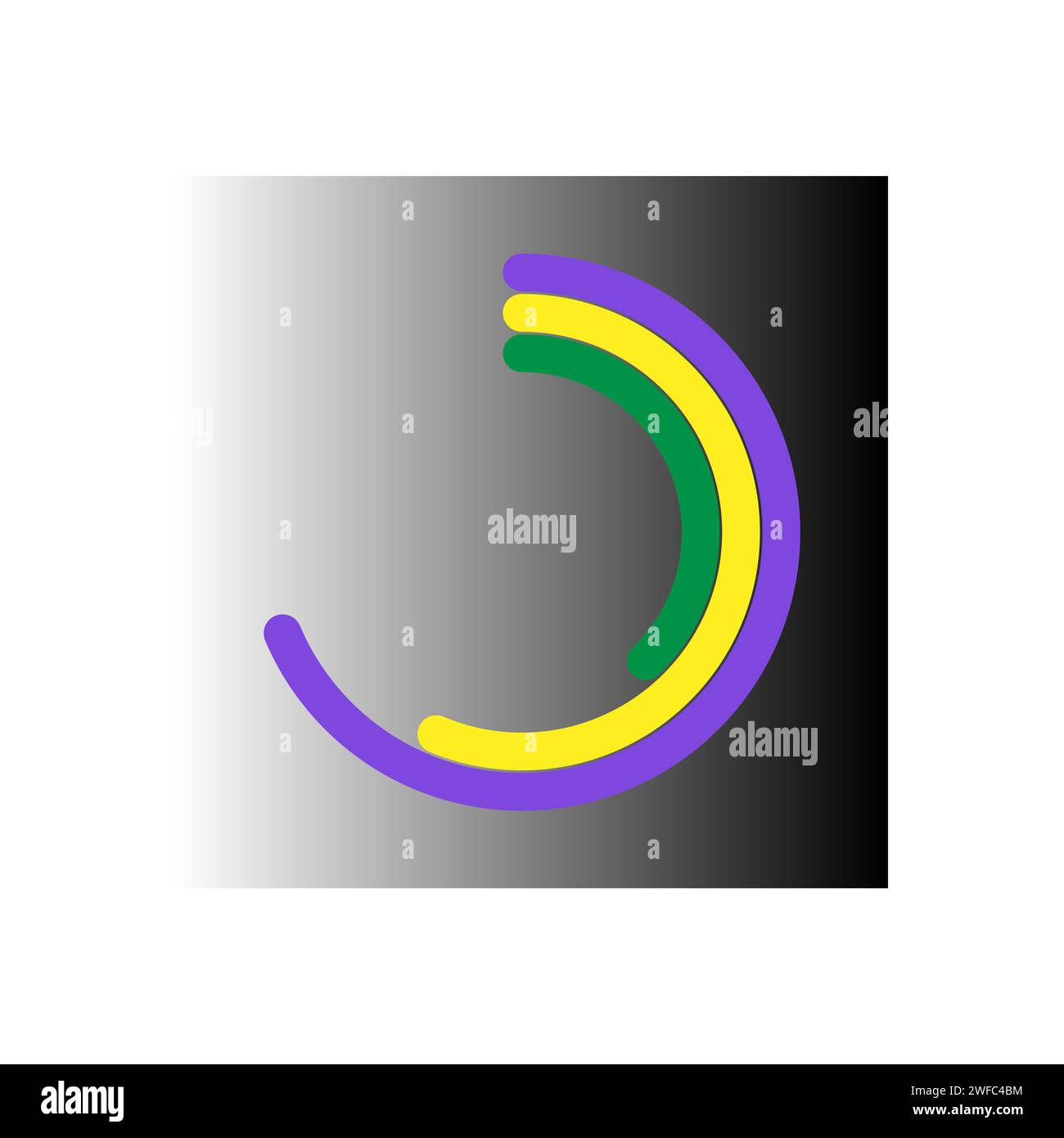Pie Chart Concept Graphic Design Element Download Process Vector Illustration Stock Image