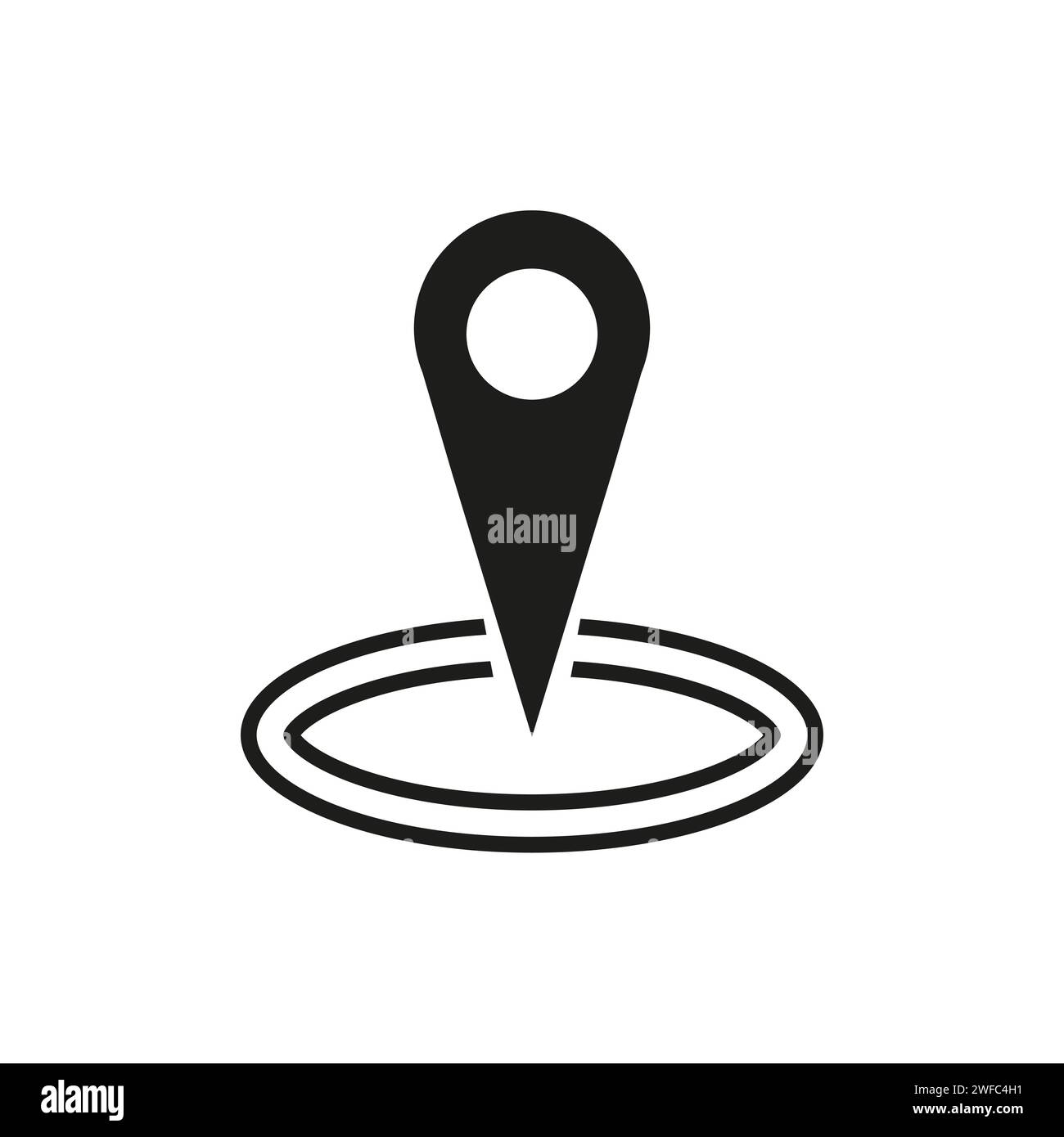 map pin icon. Road trip. Travel concept. Mark location. Vector ...
