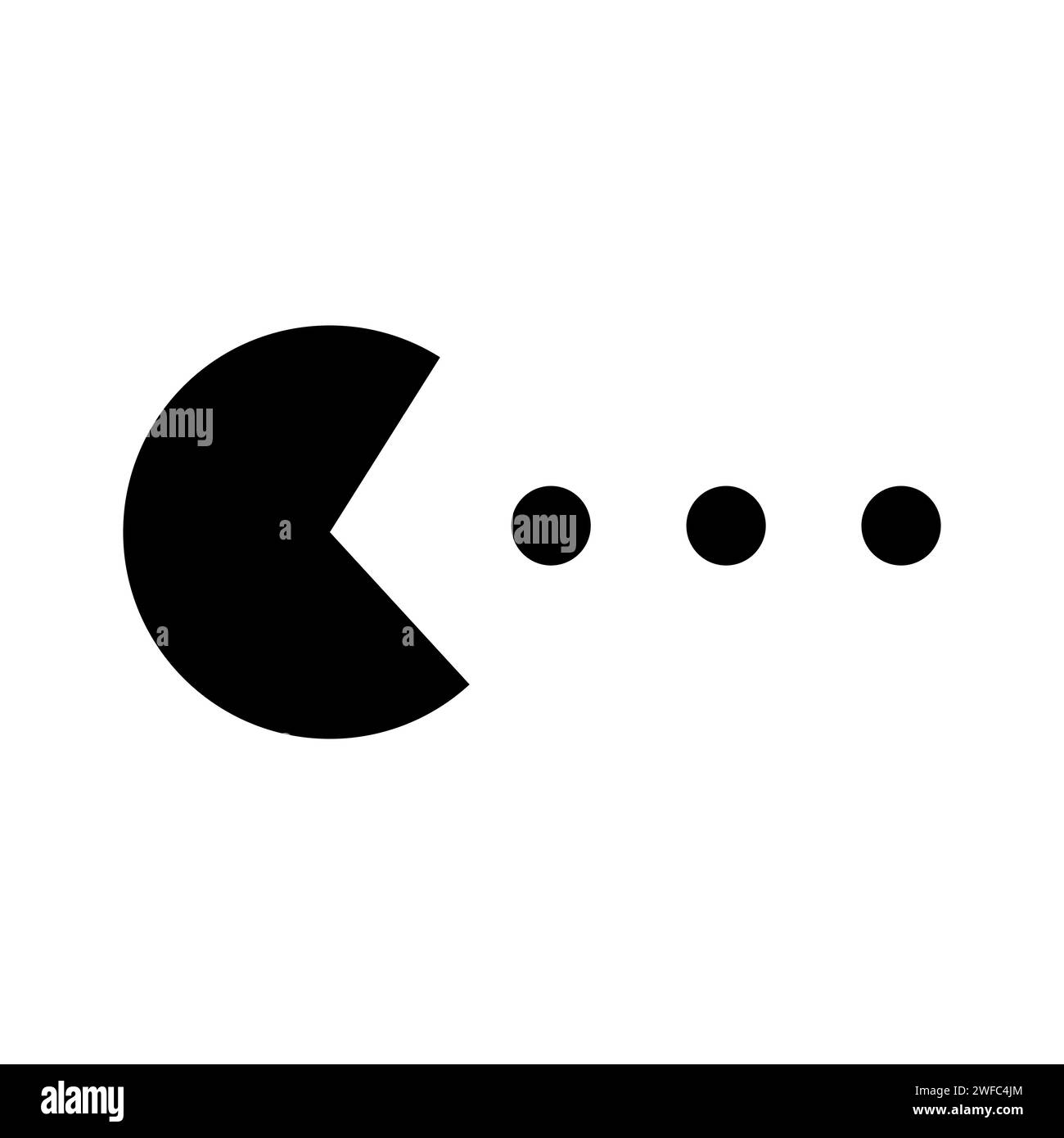 Part Of Circle Point Icon Gaming Loading Process Creative Design Modern Art Vector