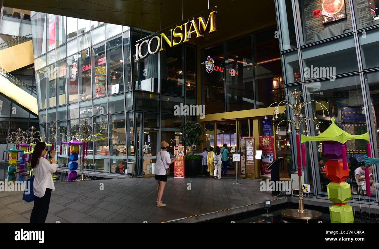 High end shopping mall Iconsiam, Bangkok, Thailand, South East Asia ...
