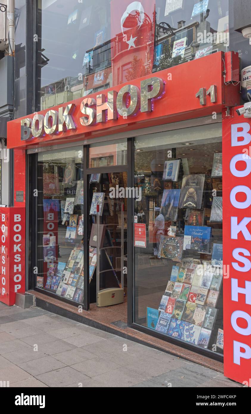 Istanbul, Turkey - October 18, 2023: Books Shop Store Sultanahmet at ...