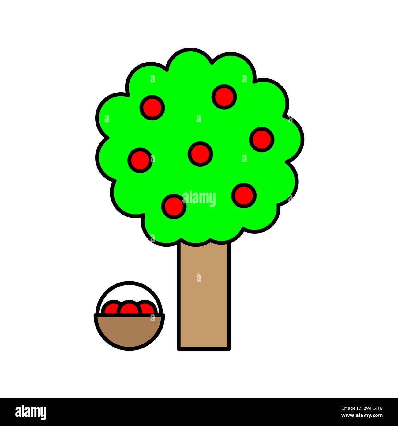 Fruit barrow Stock Vector Images - Alamy