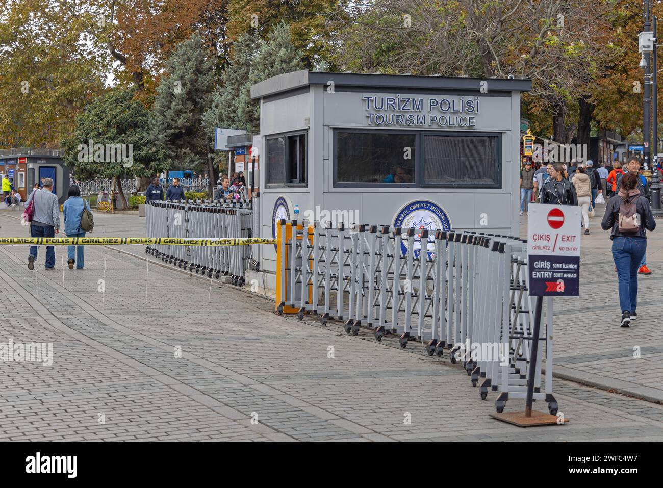 Istanbul, Turkey - October 18, 2023: Tourism Police Kiosk Booth ...
