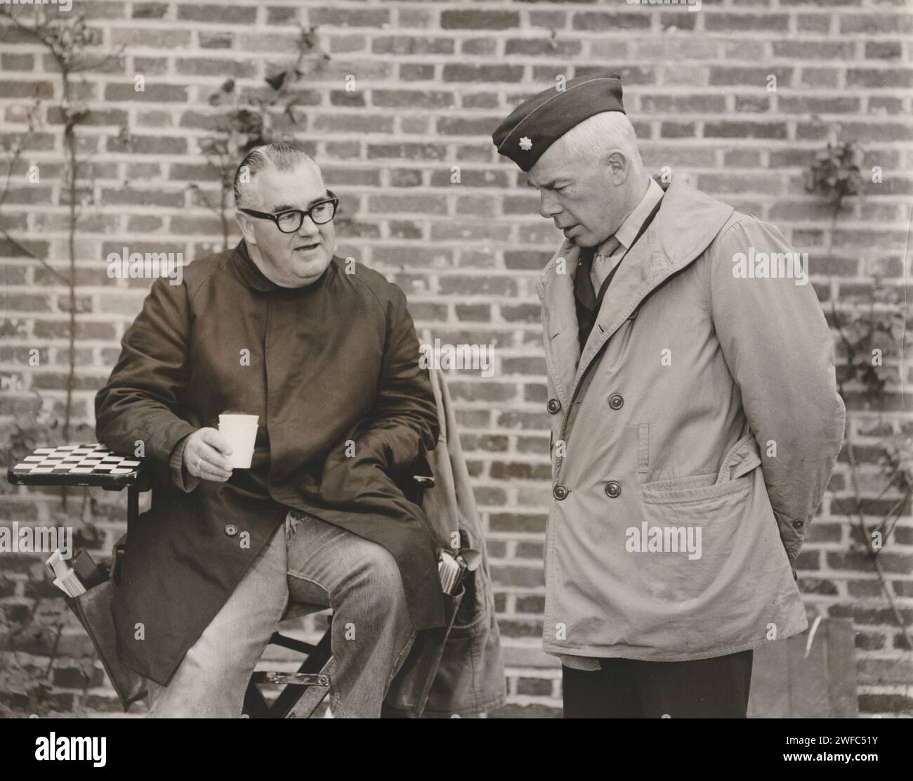 The Dirty Dozen (MGM, 1967). Lee Marvin With Director Robert Aldrich ...