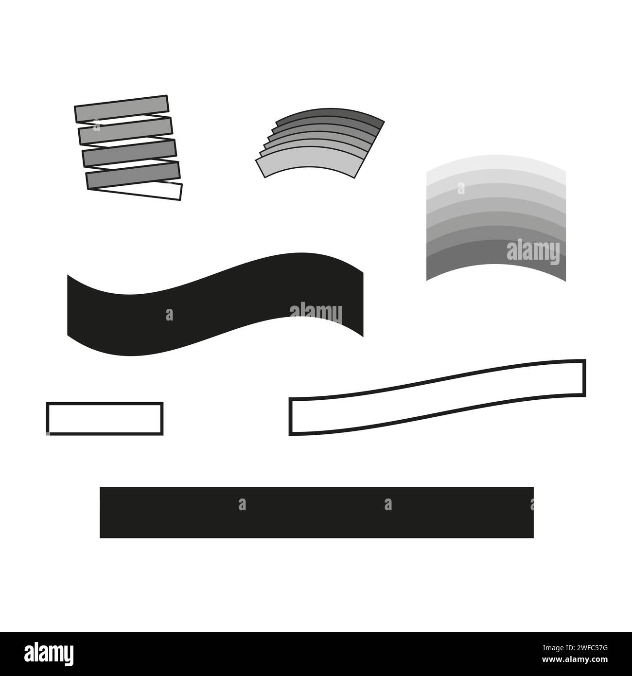 Bold pattern of stripes Cut Out Stock Images & Pictures - Alamy