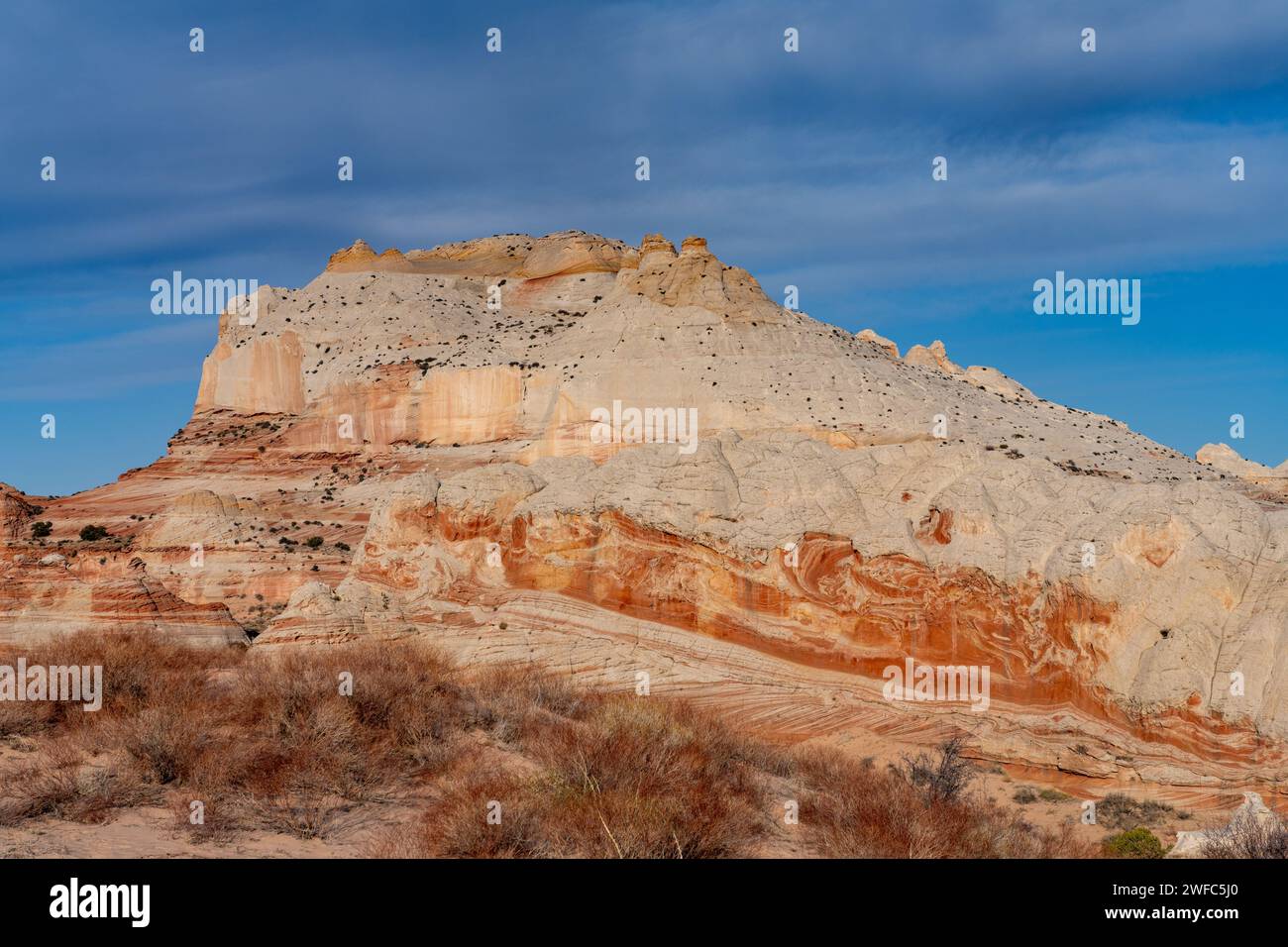 The sandstone monolith in the White Pocket Recreation Area, Vermilion ...