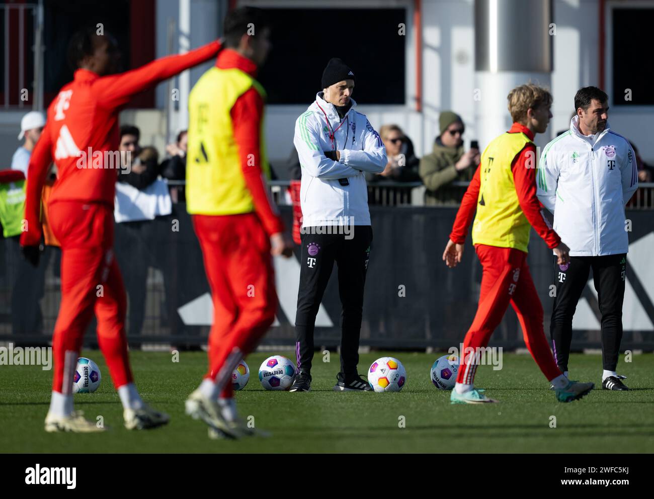 Munich, Germany. 30th Jan, 2024. Soccer: FC Bayern Munich public ...