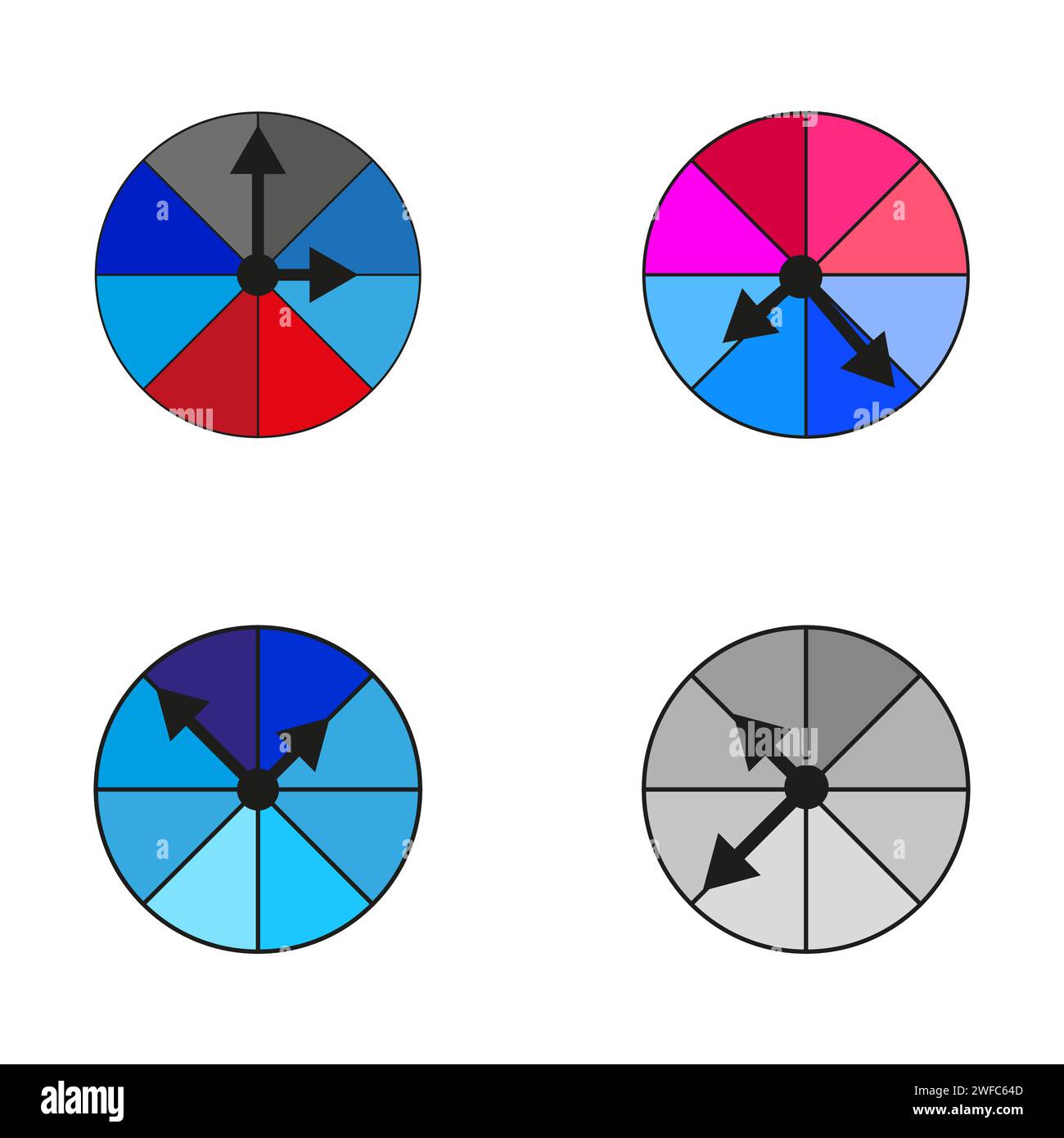 Clock circle sector. Time clock. Vector illustration. stock image. EPS ...