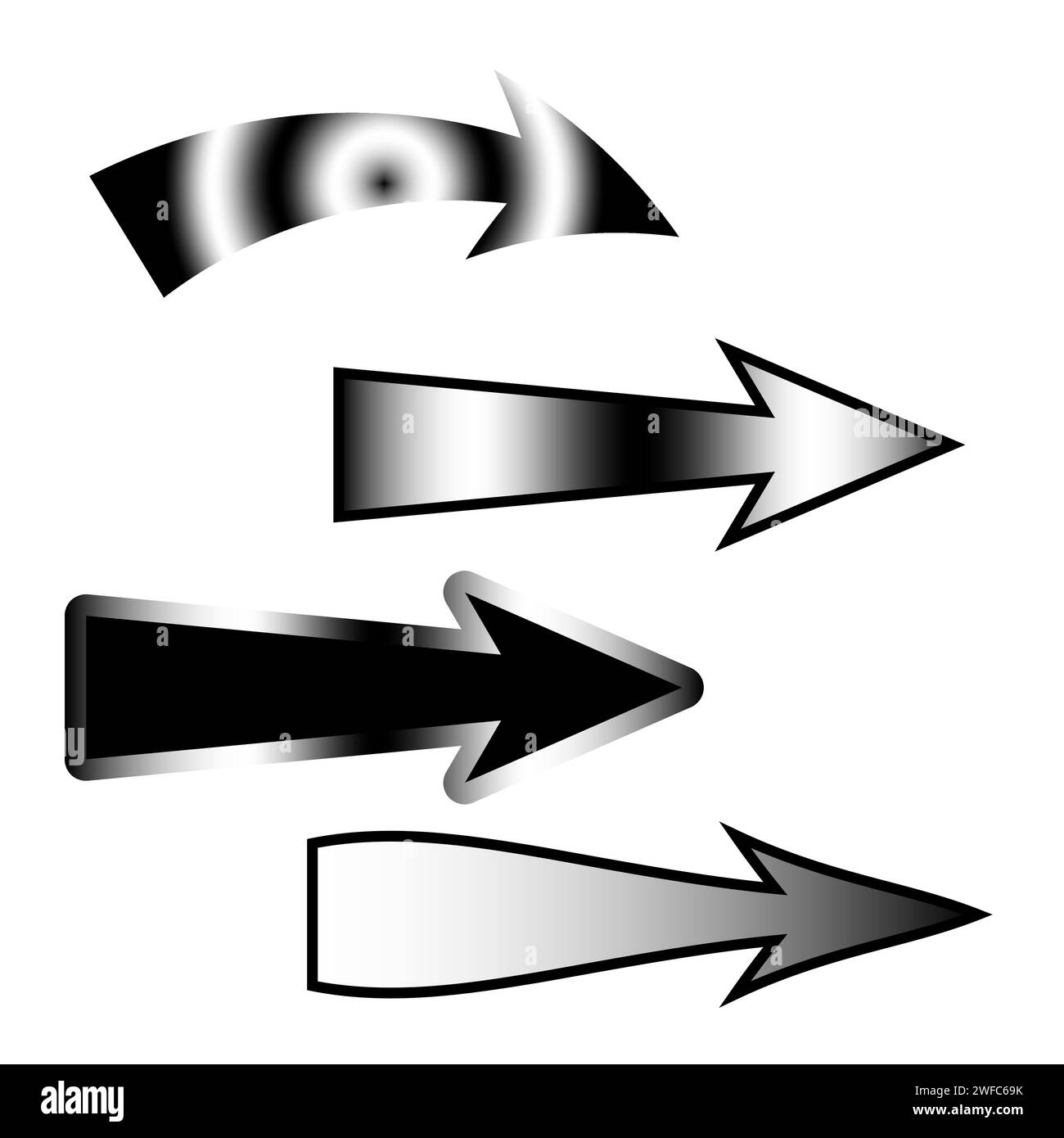 Wide arrows. Simple design. Icon symbol. Vector illustration. Stock image. EPS 10 Stock Vector ...