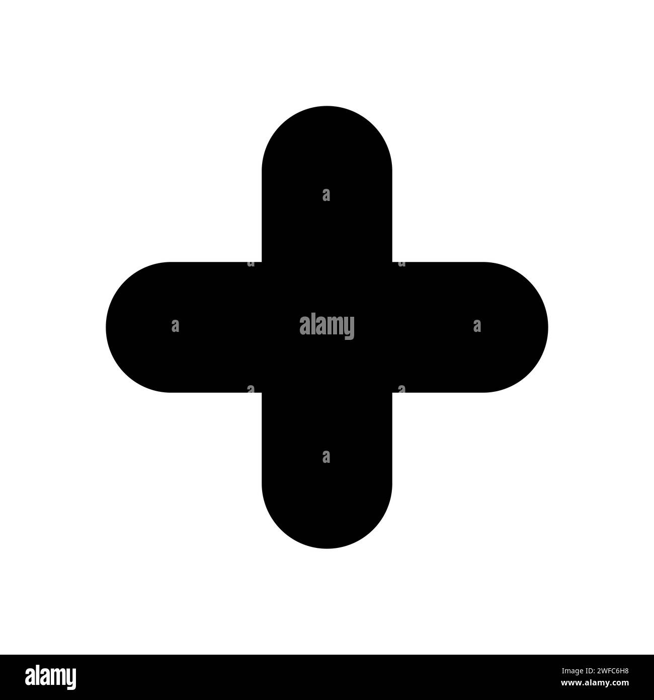 Plus icon. Math symbol. Adding process. Medical element. Isolated ...