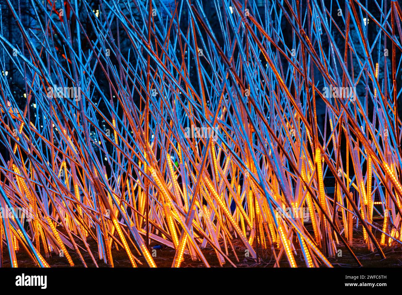 'Sign' by Vendel & De Wolf Canary Wharf Winter Lights 2024, London, UK ...