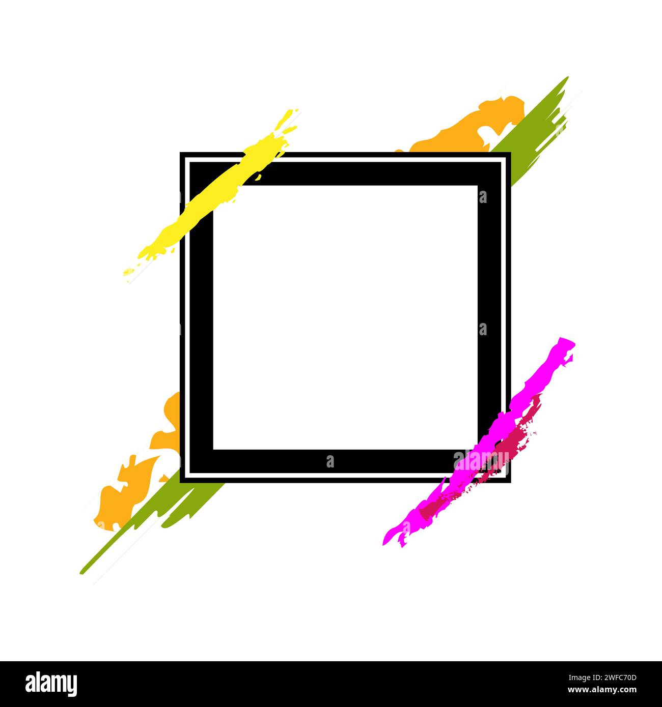 Frame colored. Photo frame. Vector illustration. stock image. EPS 10 ...