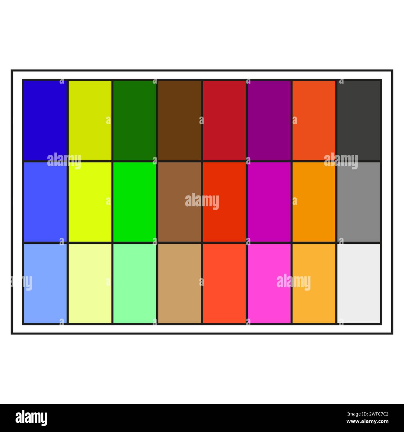 color palette in modern style. Vector illustration. stock image. EPS 10 ...