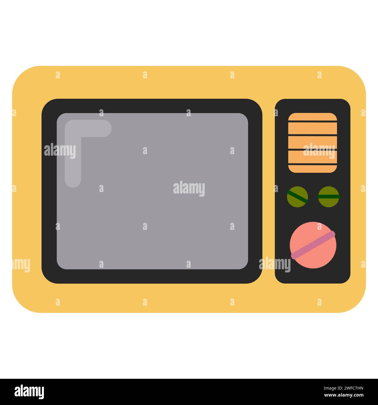 Vintage television icon. Retro sign. Blank screen. Cartoon art. Modern ...