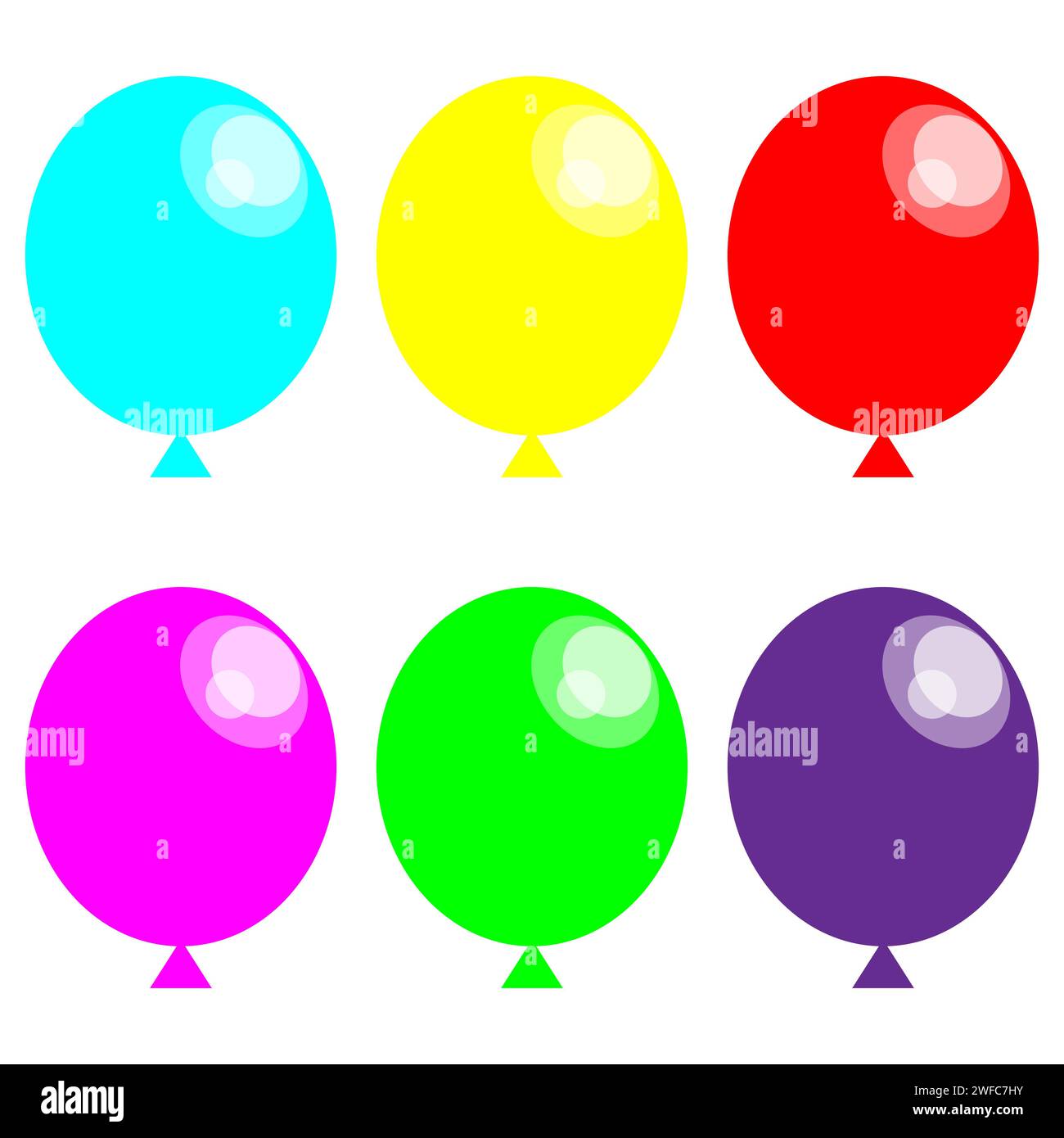 Collection of balloon icons. Holiday decor. Party background. Comic art ...
