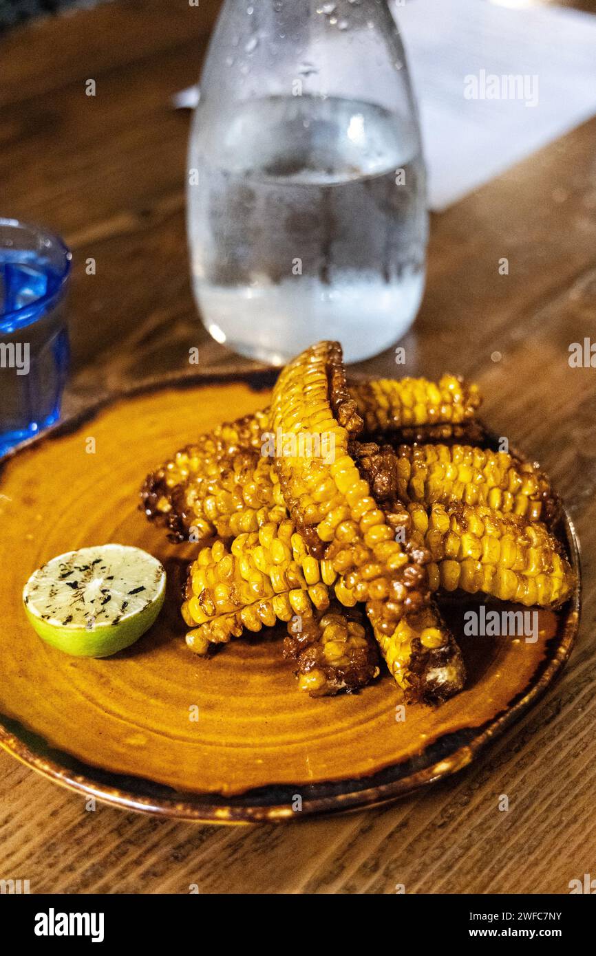 Vegan corn ribs at the The Somers Town Coffee House pub, London ...