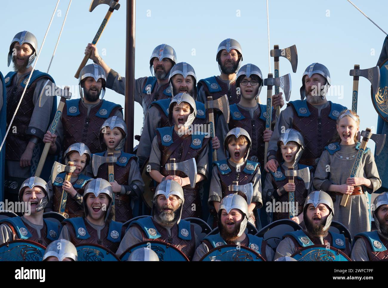 Guizer Jarl Richard Moar and the Jarl Squad pose for a photograph on ...