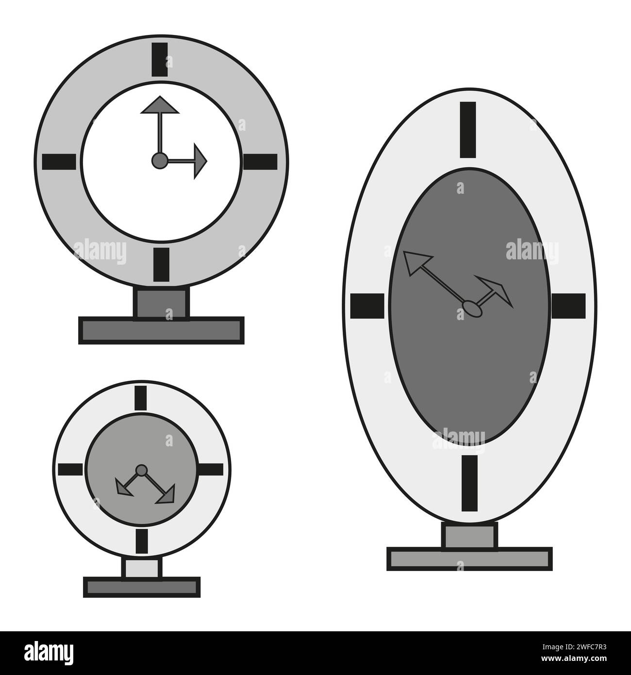 clock icons. watch with arrows. Vector illustration. Stock image. EPS ...