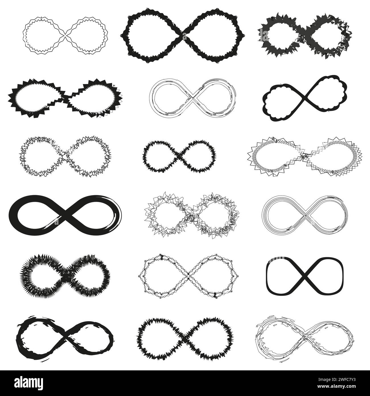 sign infinity set. Business concept. Vector illustration. stock image ...