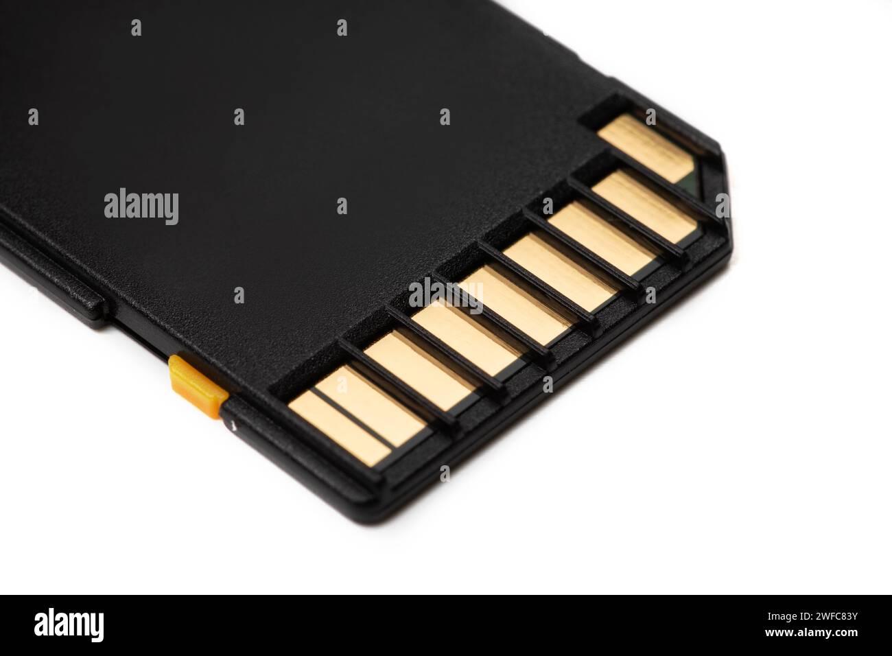 Black memory SD. card, isolated on white Stock Photo - Alamy