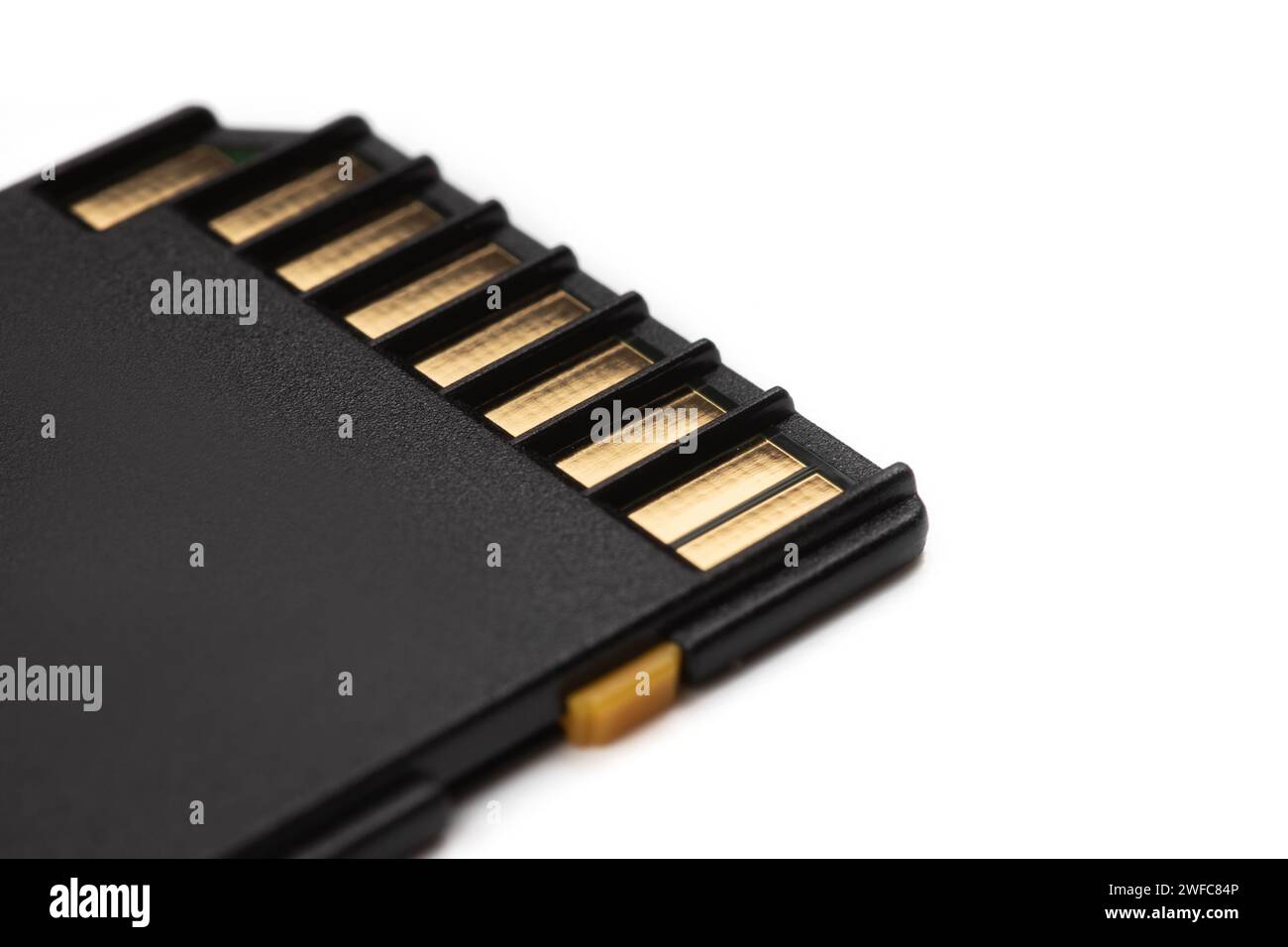 Black memory SD. card, isolated on white Stock Photo - Alamy