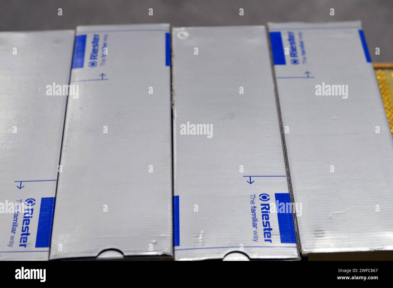 Cairo, Egypt, January 20 2024: Riester blood pressure monitor gauge ...